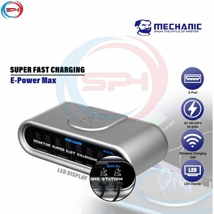 Jual Mechanic E Power Max Super Charger Desktop Superfast Charger 240W ...