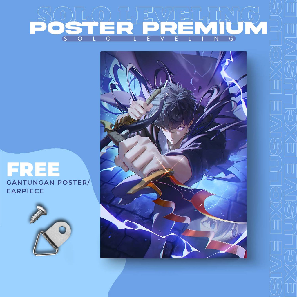 Jual [BM Poster Premium] Solo Leveling #1 (20 cm x 30 cm) || Hiasan ...