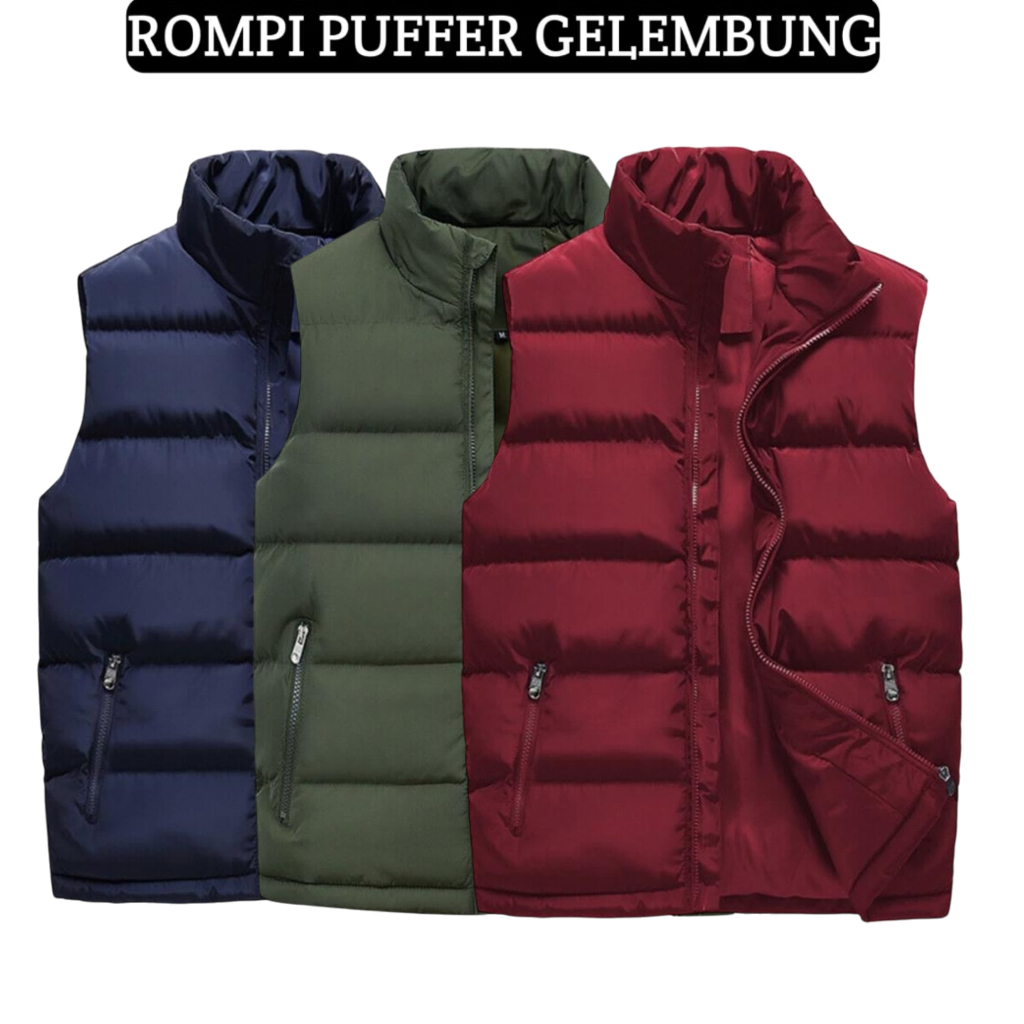 Jual Rompi Gelembung - Rompi Parasut - Rompi Puffer Premium | Shopee ...