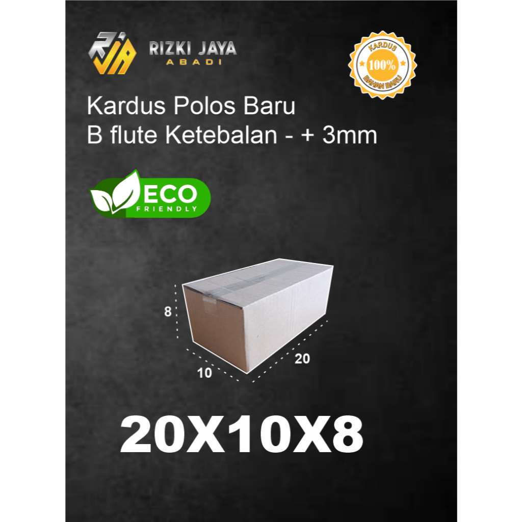 Jual KARDUS 20X10X8 KARTON BOX PACKAGING | Shopee Indonesia