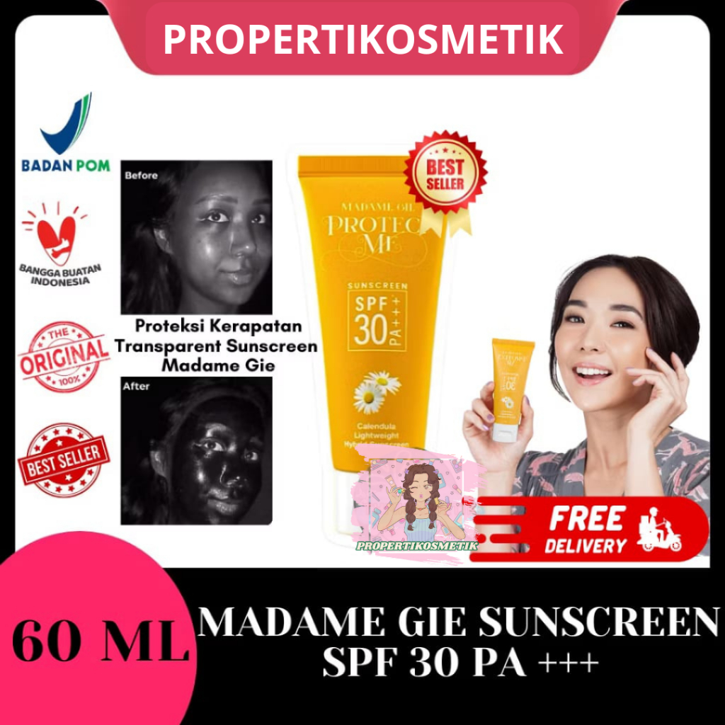 Jual Madame Gie Sunscreen SPF 30 PA+++ Ekstrak Calendula Lindungi Kulit ...