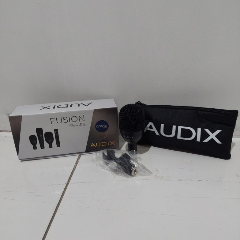 Jual mic drum audix F6 original instrument microphone hypercardioid dynamic kick drum microphone ...