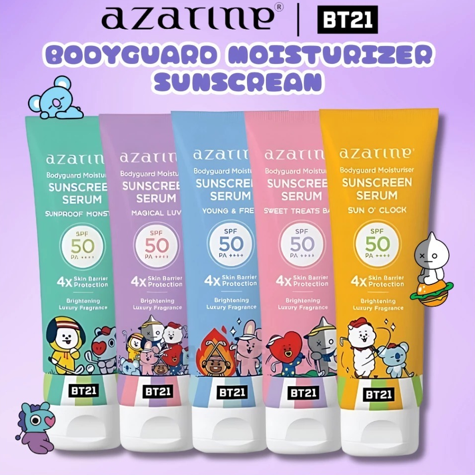 Jual BONITO - AZARINE X BT21 Bodyguard Moisturizer Sunscreen Serum ...
