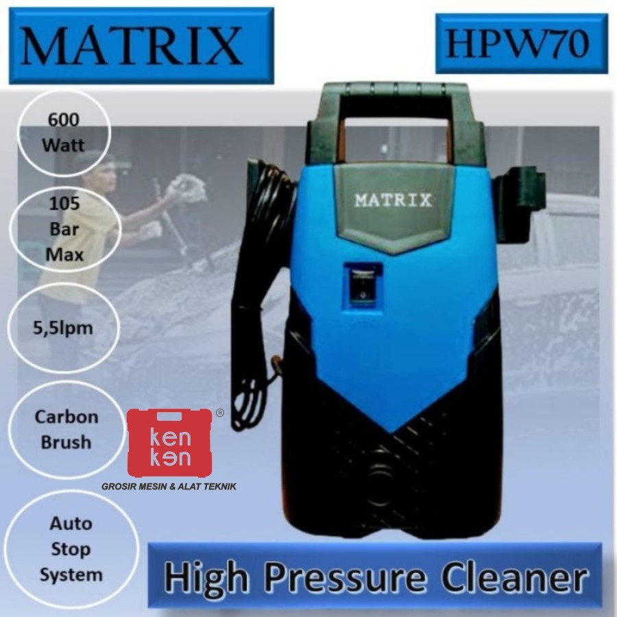 Jual MATRIX Jet Cleaner Steam Cuci Motor Mobil HPW70 HPW 70 Matrix ...