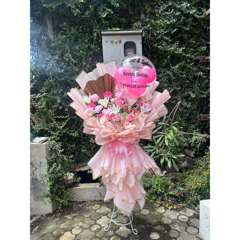 Jual bouqet standing artificia/ buket standing grand oppening/ bunga ...