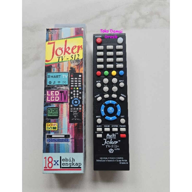Jual Joker Remote TV multi TV 512 Ultra | Shopee Indonesia