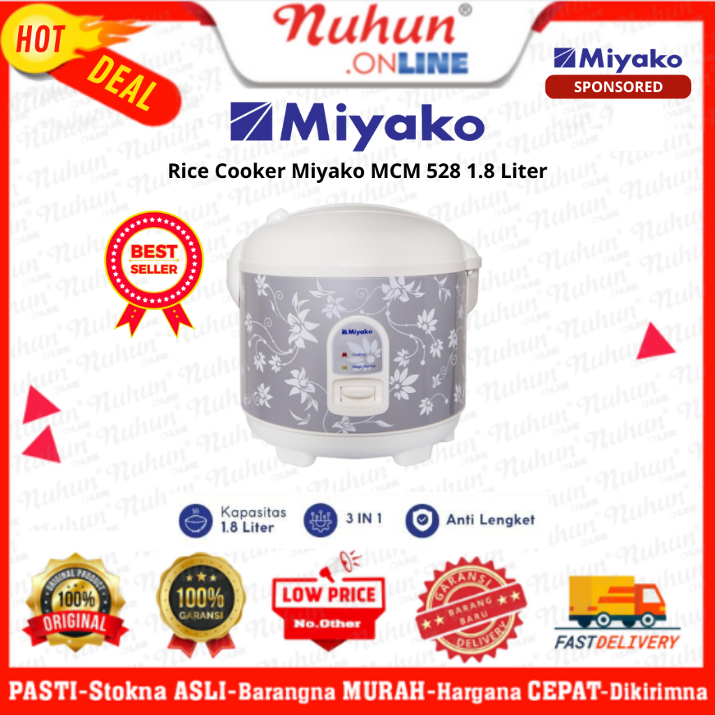 Jual Miyako Rice Cooker MCM 528 1.8 Liter | Shopee Indonesia