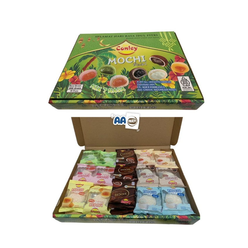 Jual mochi conley aneka rasa 1 dus isi 30 pcs (edisi lebaran) | Shopee ...