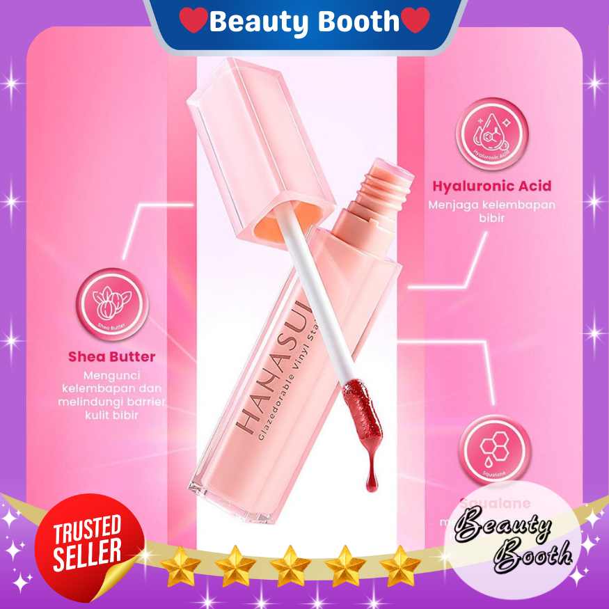 Jual HANASUI Glazedorable Vinyl Stain | Lip Cream Hanasui - Beauty ...