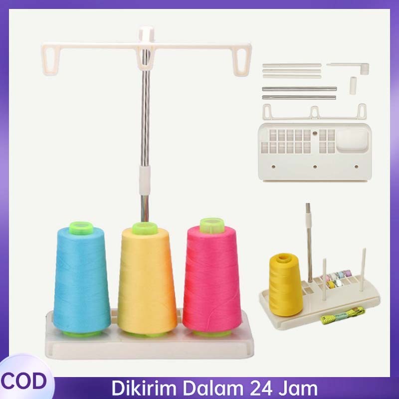 Jual 3 Cones Tiang Benang & Tempat Spool Tiang Benang Dan Tempat Bobbin ...