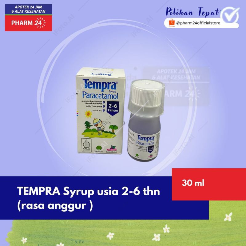 Jual Tempra Sirup 30 ml Rasa Anggur | Shopee Indonesia