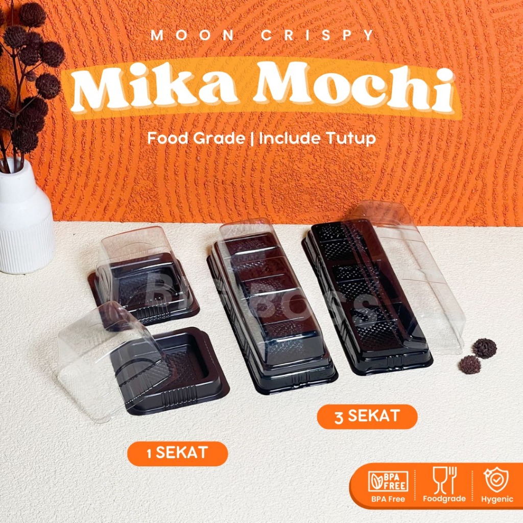 Jual [50PCS] Mika Mochi Daifuku Moon Crispy Mooncake / Tray Kue Puding Mochi Ichigo / Mika Mochi ...