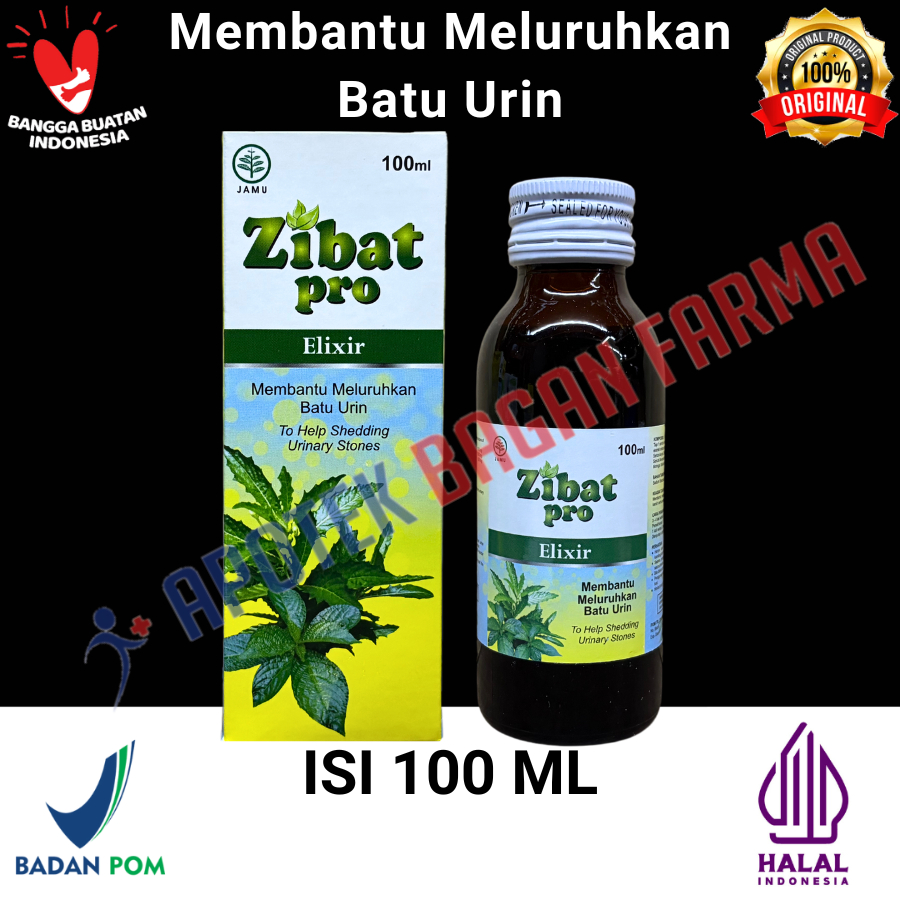 Jual ZIBAT PRO ELIXIR 100 ML & 300 ML | Membantu Meluruhkan Batu Urin ...