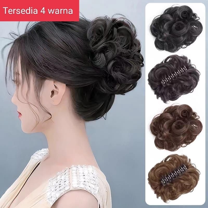 Jual {M.O}Jepit Rambut Palsu Wig (Curly/Ikal) Elegant Premium Modis ...