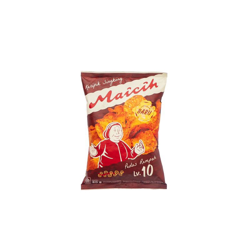 Jual Keripik Singkong Pedas Maicih Level 10 Kemasan Baru 80 gr | Shopee ...