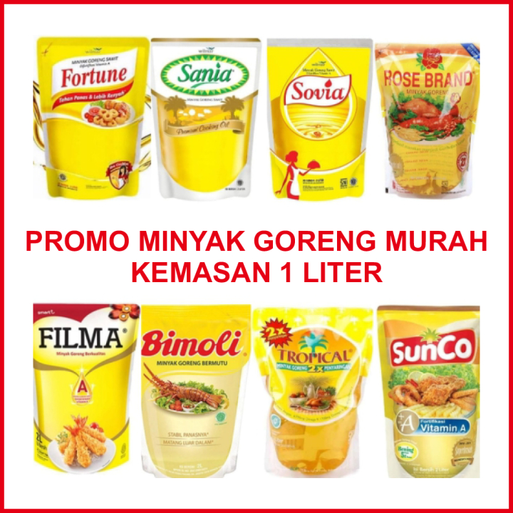 Jual Minyak goreng kemasan 1 Liter - Berbagai macam merek | Shopee ...
