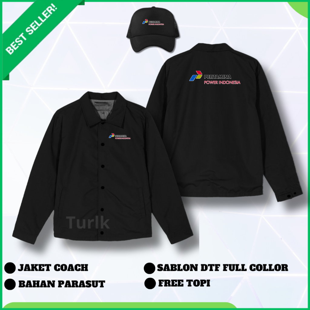 Jual Jaket Pertamina Power Indonesia Jaket Coach Custom | Shopee Indonesia