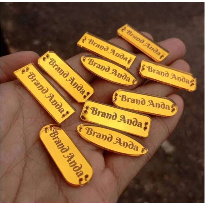 Jual COD | Label Hijab Akrilik | Label Hijab Branding | Custom Cutting ...