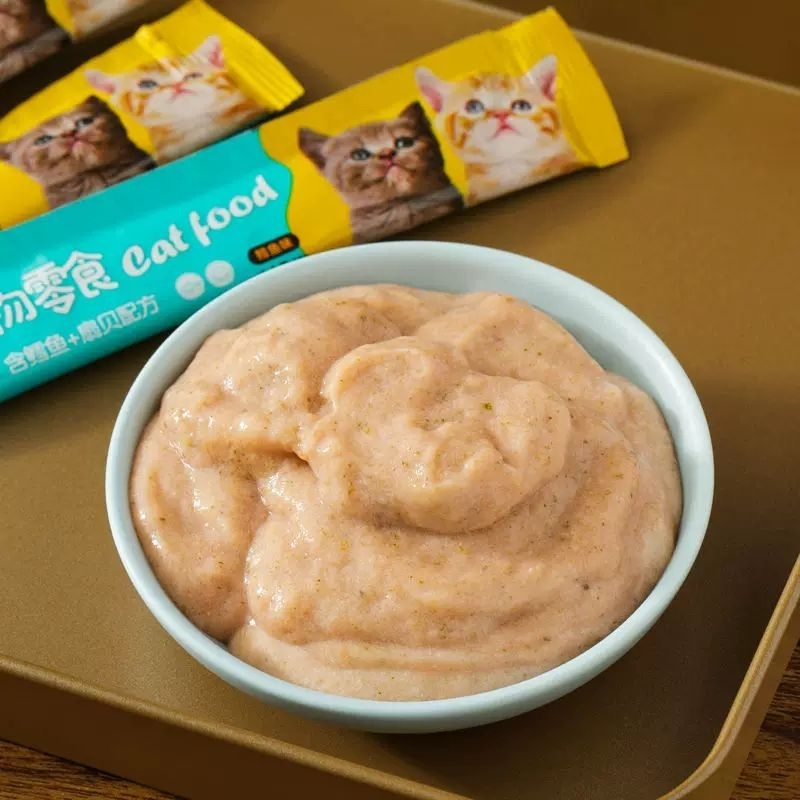 Jual Cemilan Wet Food Kucing Stick 15gr Makanan Camilan Snack Basah ...