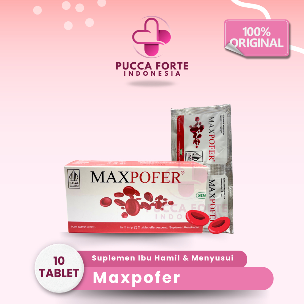 Jual Maxpofer - Menunjang kebutuhan zat besi, Vitamin, Asam Folat pada ...