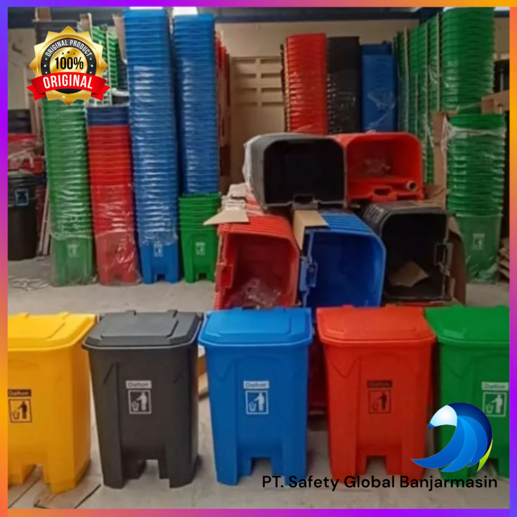 Jual Tempat Sampah HDPE Injak/Pedal 100 Liter Dalton Type LXD 100U | Shopee Indonesia