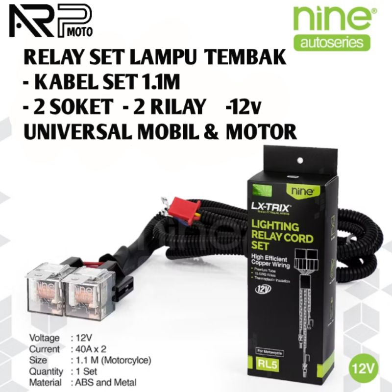 Jual RELAY SET LAMPU TEMBAK RILAY LAMPU BILEDMOTOR & MOBIL UNIVERSAL ...