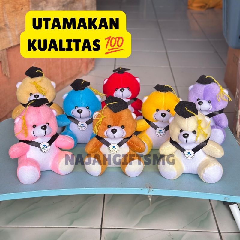 Jual Boneka wisuda pita hitam logo happy graduation | Shopee Indonesia