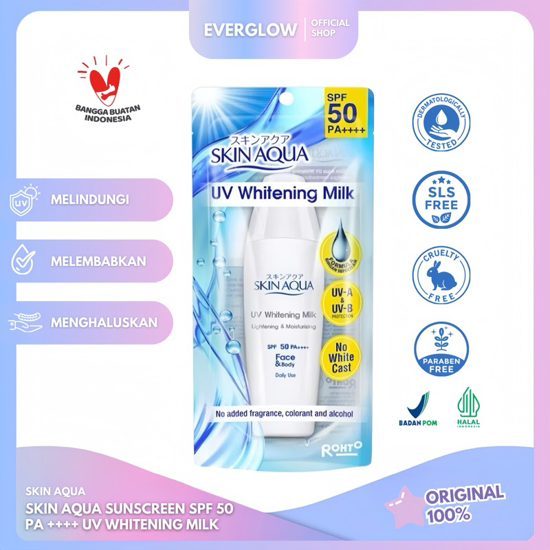 Jual Skin Aqua UV Whitening Milk 40 gr - SPF 50 PA++++ | Skinaqua ...
