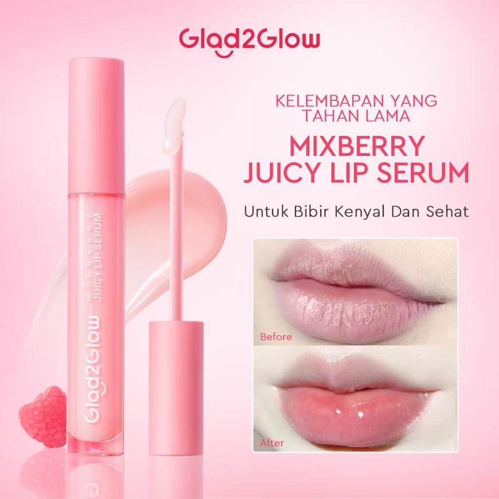 Jual GLAD2GLOW LIP SERUM MIXBERRY JUICY LIP SERUM | Lip Care Serum Lip ...