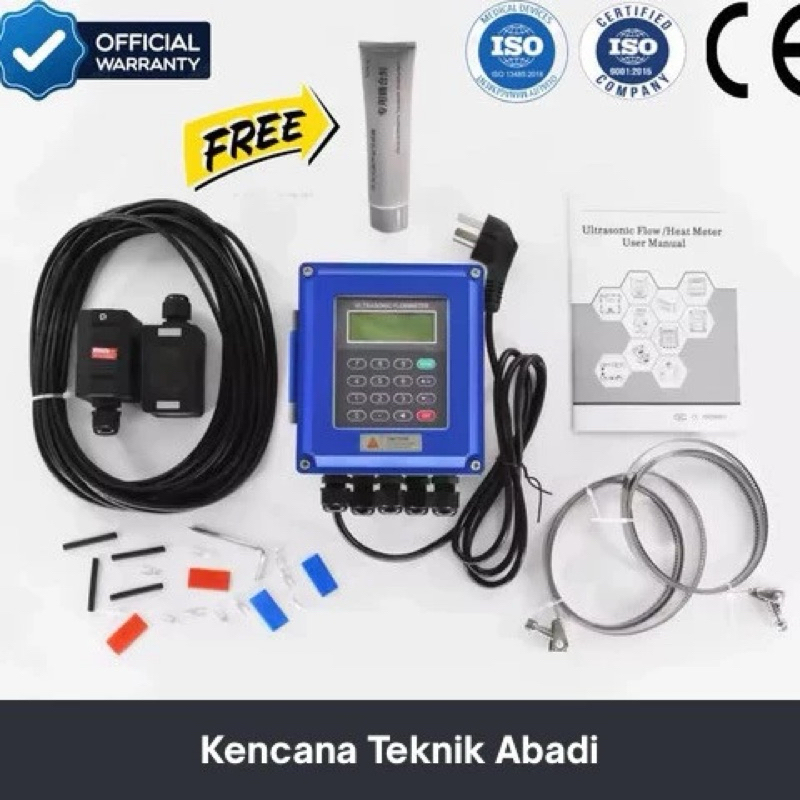 Jual Clamp On Ultrasonic Flow Meter TUF2000B DN15-80mm TS-2 HT ...