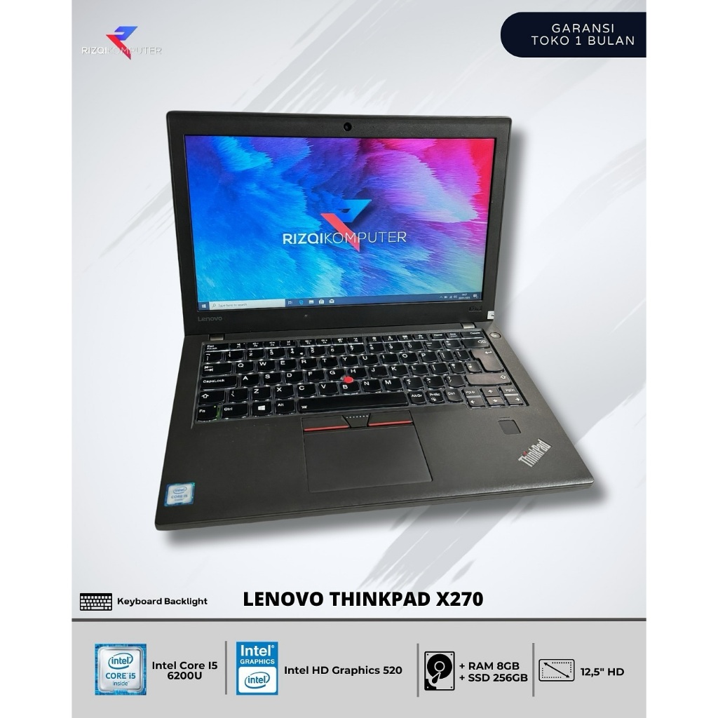Jual Lenovo Thinkpad X270 Intel Core i5-6200U Ram 8GB SSD 256GB sbaya | Shopee Indonesia