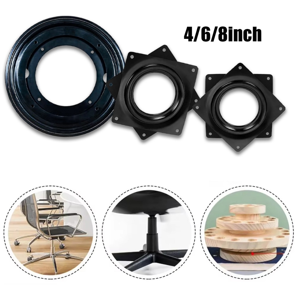 Jual 4/6 Inch Braket Ring Meja Putar Besi Persegi/Lazy Susan Bearing ...