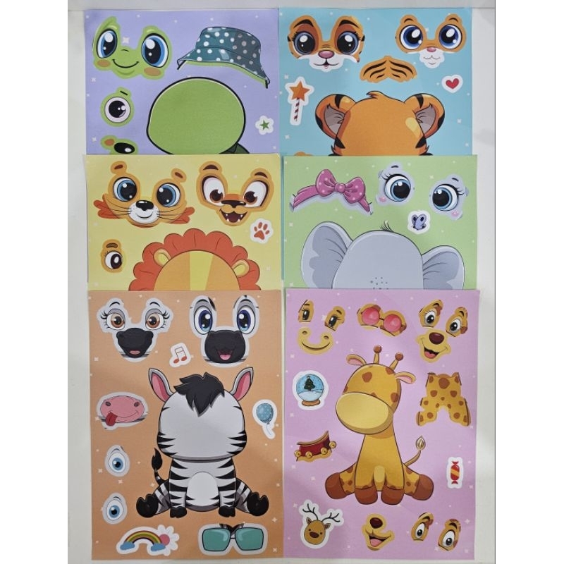 Jual Changing Face Sticker | Stiker Ganti Muka | Stiker Anak | Kids ...
