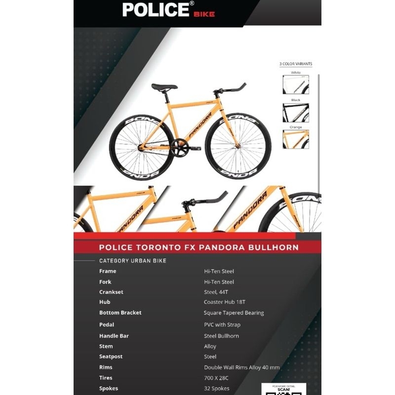 Jual Sepeda Fixie Element pandora Bullhorn 700 New | Shopee Indonesia