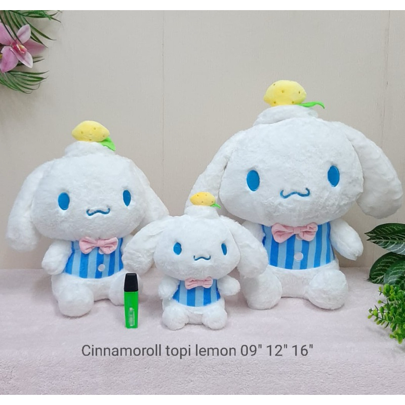 Jual Boneka Cinnamoroll Topi Lemon Cinnamoroll Baju Salur | Shopee ...