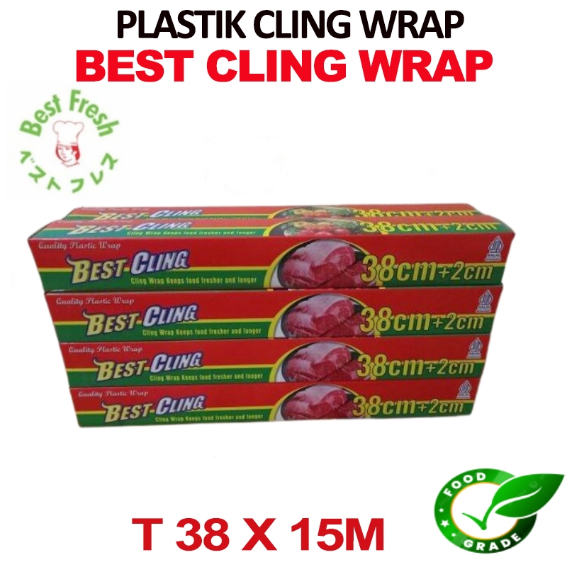 Jual Plastik Cling | BEST CLING PLASTIC WRAP 38 Cm x 15 M / PLASTIK ...