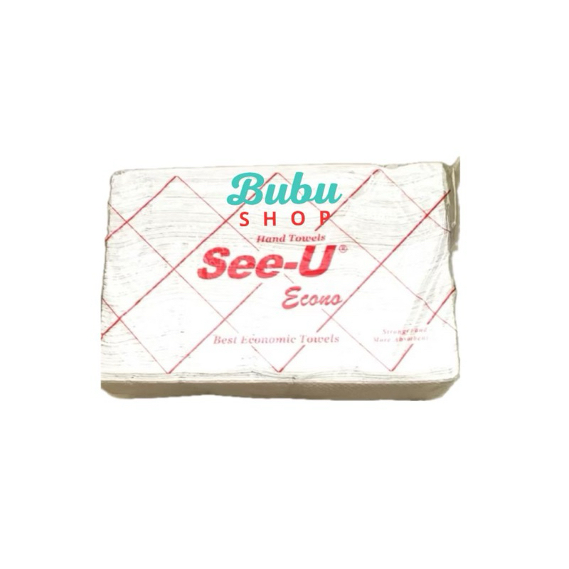 Jual Tisu See u hand towel merah 150 sheets / tissue dapur | Shopee ...