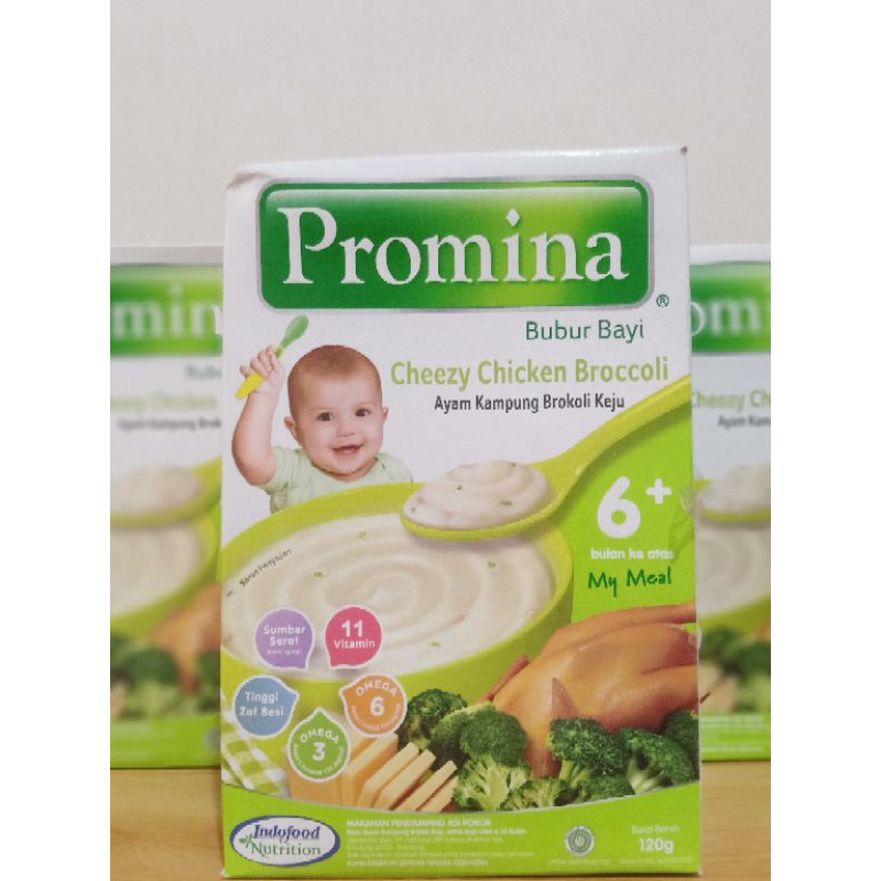 Jual Promina Bubur Bayi 6+ Cheezy Chicken Broccoli My Meal 120g | Shopee Indonesia