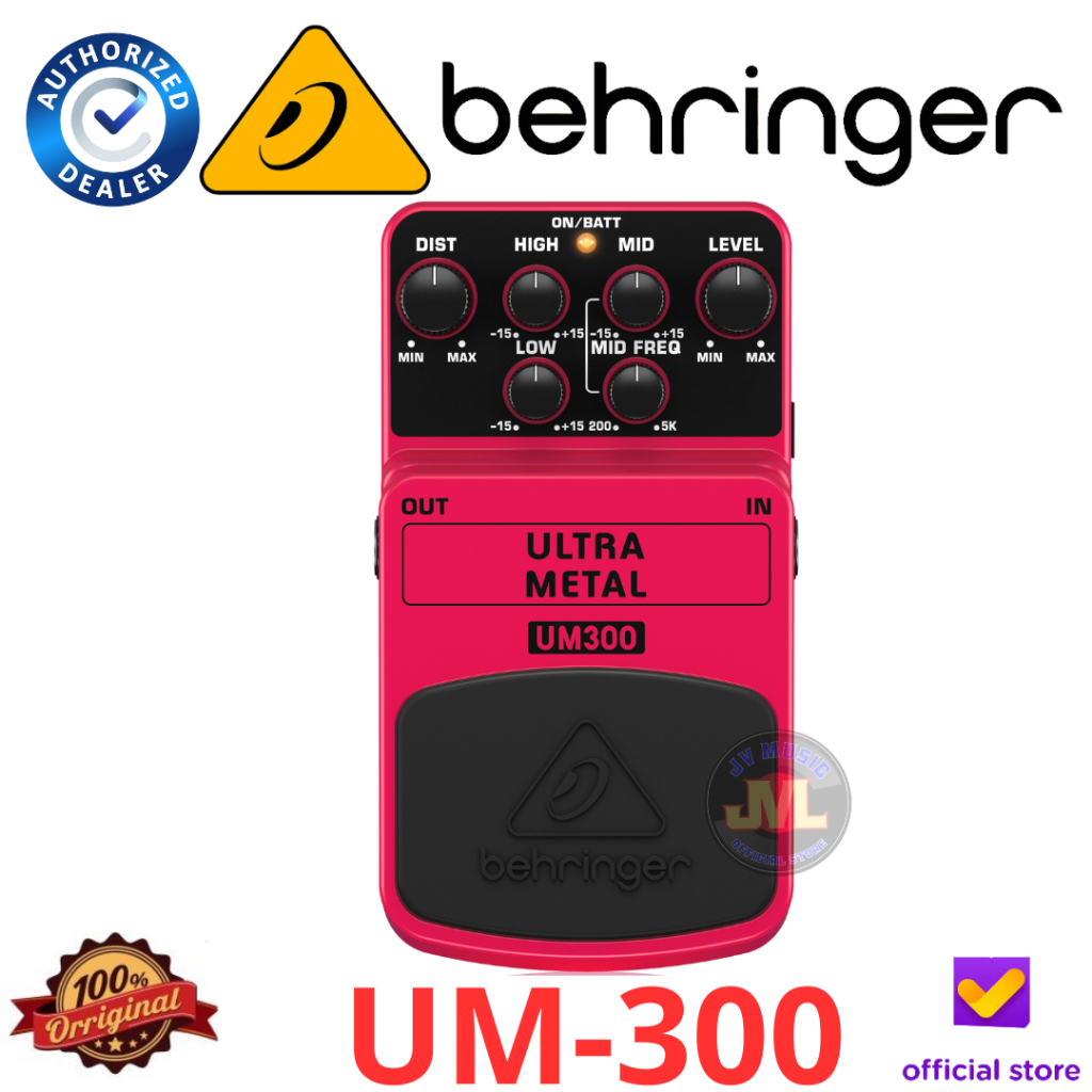 Jual Behringer UM300 Ultra Metal Distortion Effects Pedal Behringer UM ...