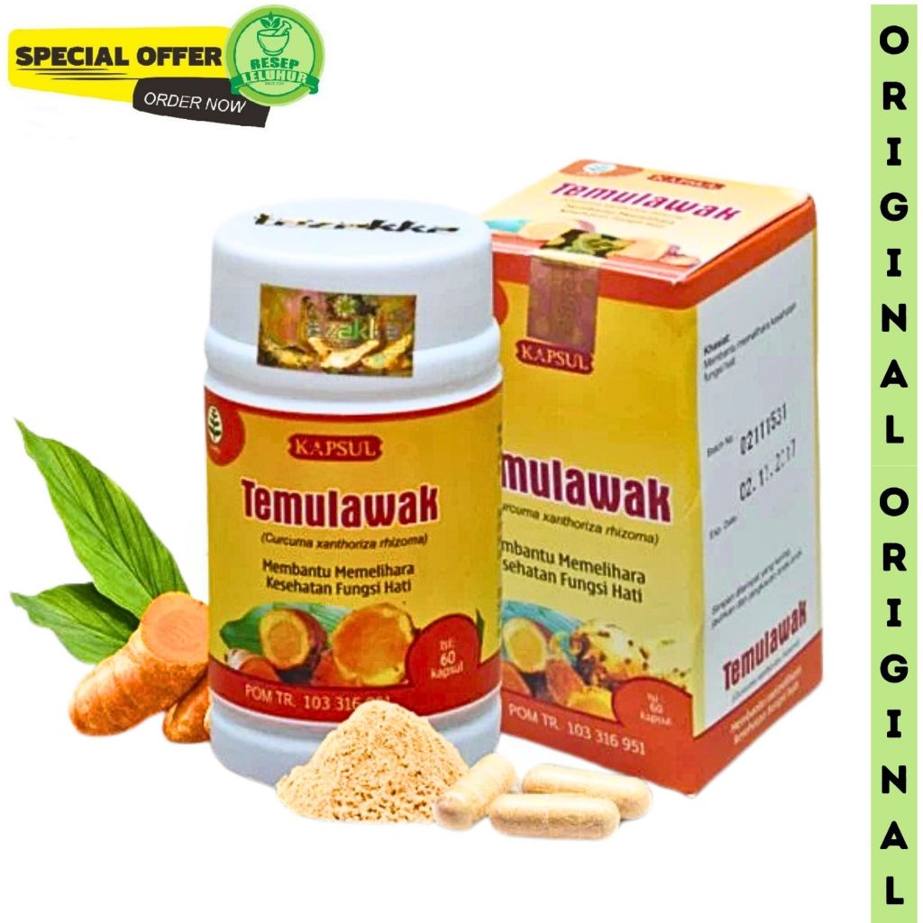 Jual Kapsul Temulawak Tazakka Obat Sembelit Dan Melancarkan Pencernaan ...