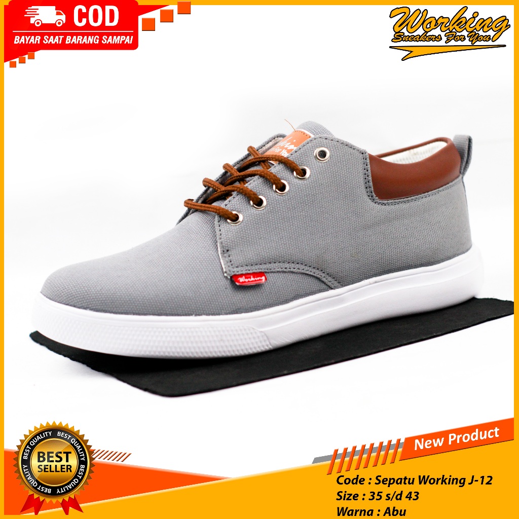 Jual WSF J-12 Sepatu Sneakers Pria Wanita Kerja Santai Trendy Sport Terbaru Original 2025 ...