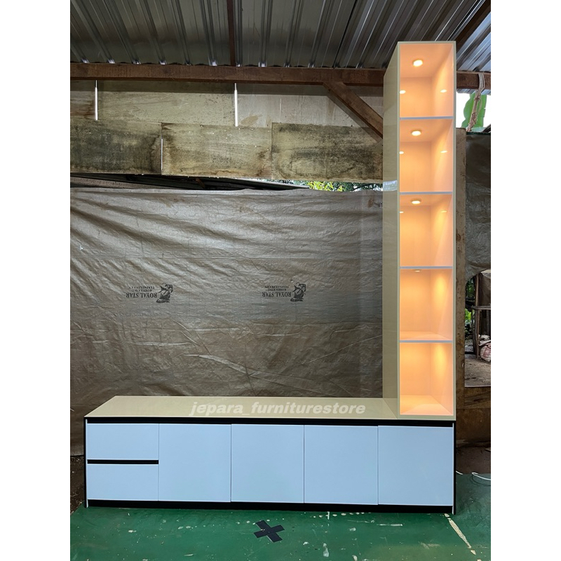 Jual meja tv set HPL | custom meja&rak samping | Shopee Indonesia
