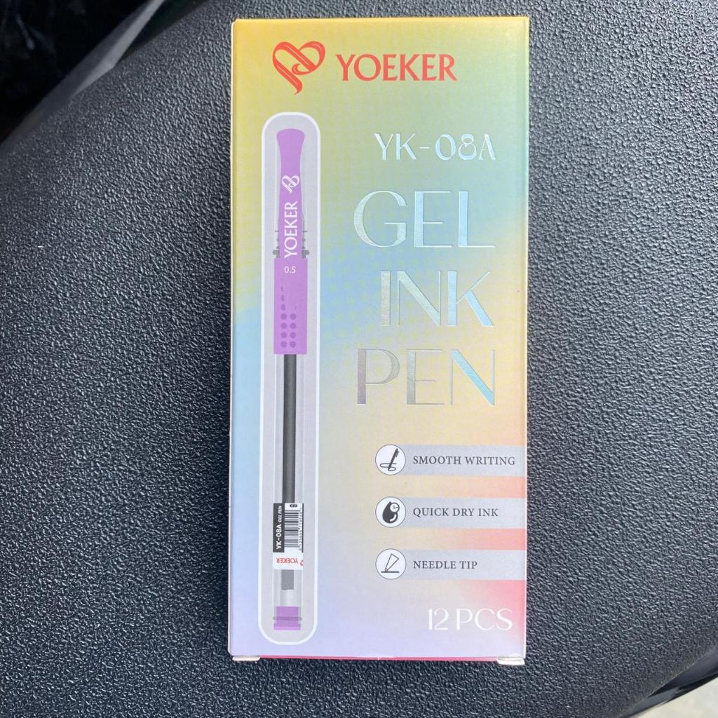 Jual Pulpen Gel YOEKER YK-08A 0.5 mm 1 Pack ( 12 pcs ) | Shopee Indonesia