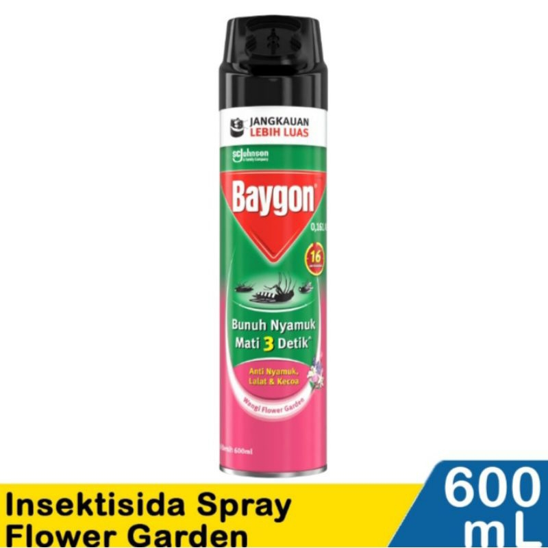 Jual Baygon Aerosol Flower Garden (PINK) 600ml | Shopee Indonesia
