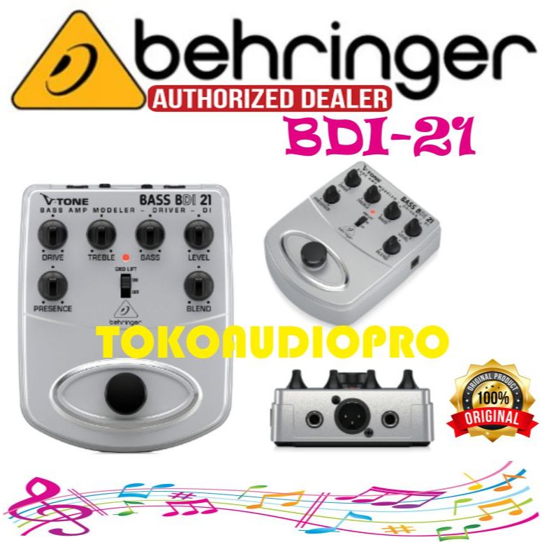 Jual Efek Behringer BDI21 V-Tone Bass Driver DI Pedal BDI-21 | Shopee ...
