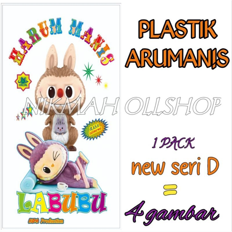 Jual plastik harumanis labubu Albma 1 pack 4 motif seri ABCDEF | Shopee ...