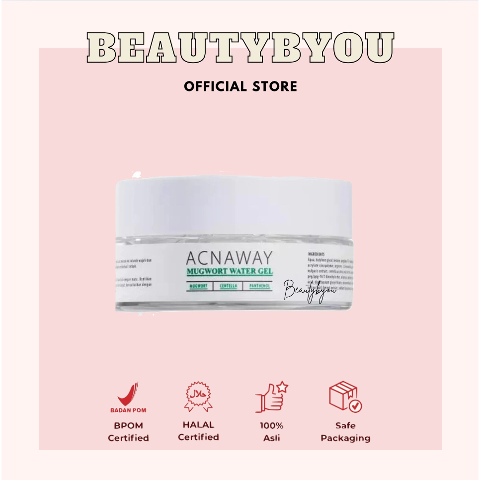 Jual ACNAWAY Mugwort Water Gel Moisturizer with Mugwort + Centella ...