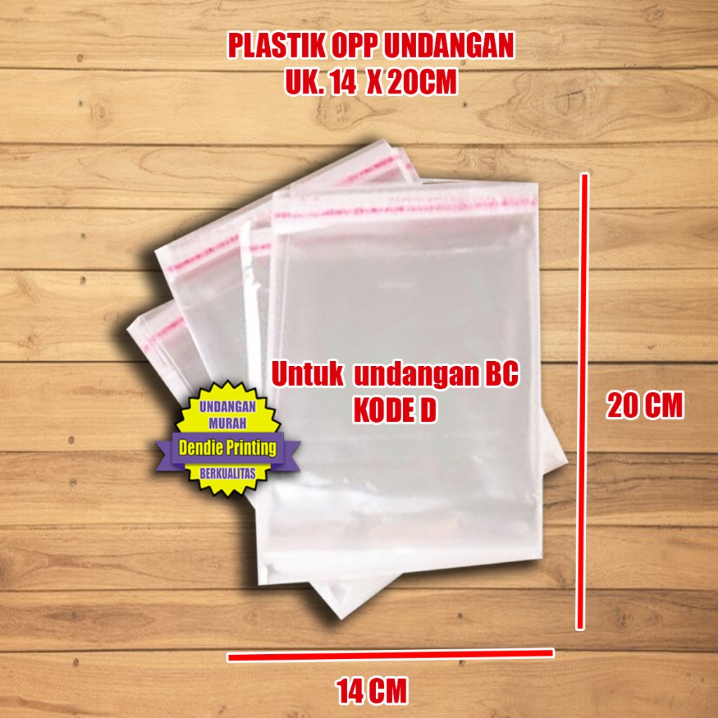 Jual Plastik Opp Undangan Murah Ukuran 14 x 20cm | Shopee Indonesia