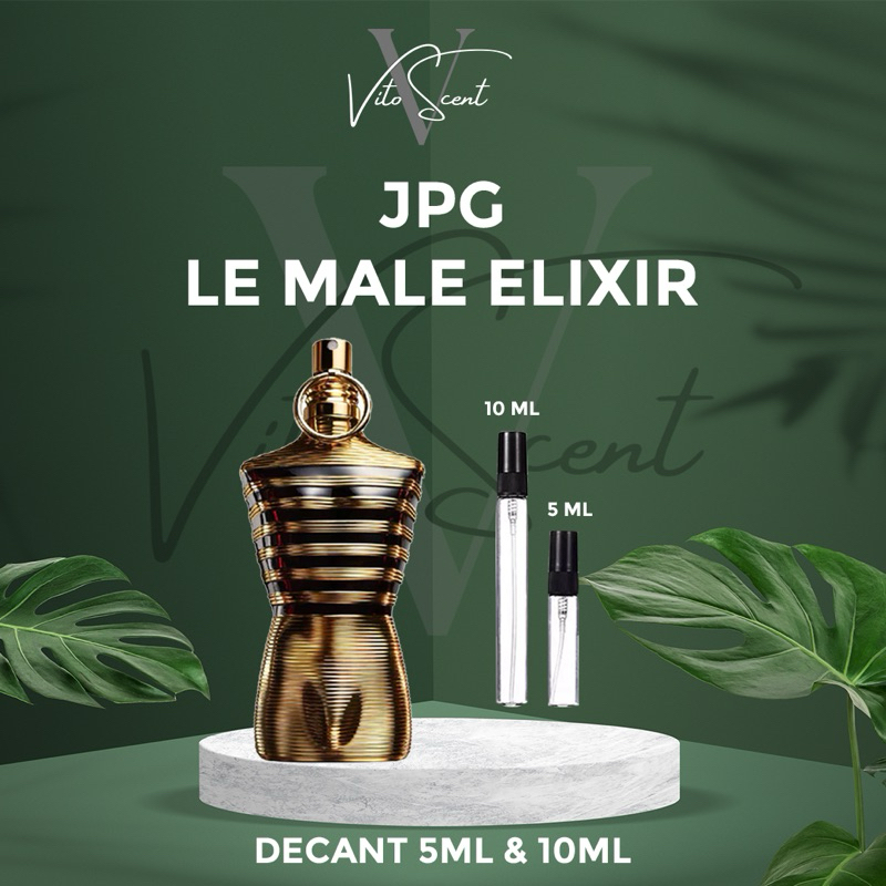 Jual DECANT JPG Le Male Elixir | Shopee Indonesia