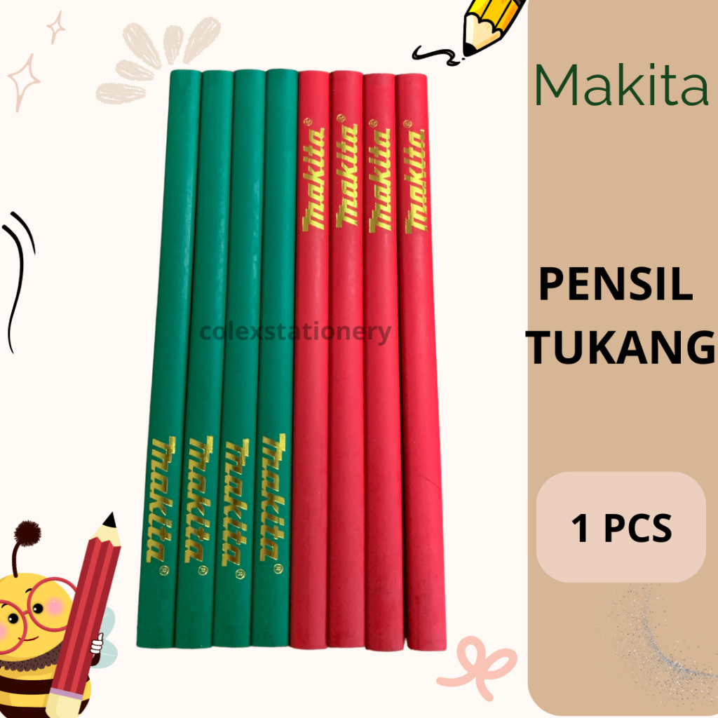 Jual Pensil Tukang / Carpenter Pencil / Pensil Tukang Kayu Bangunan ...